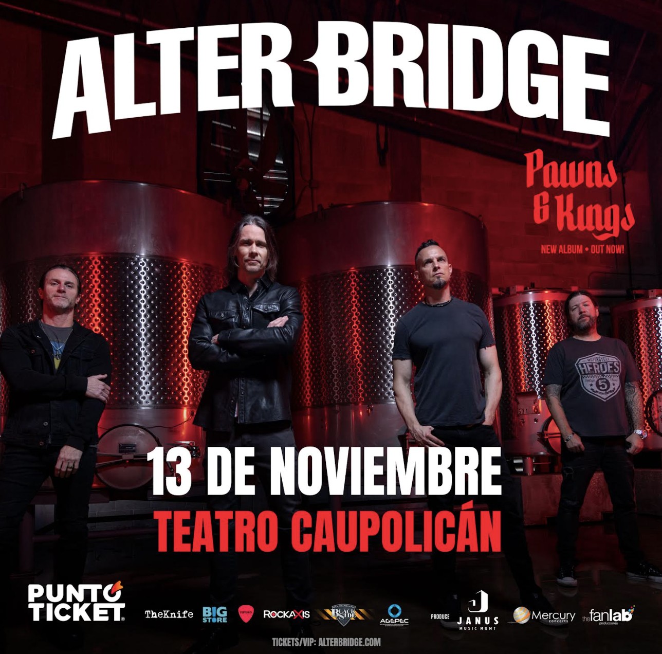 ALTER BRIDGE regresará a Argentina y confirma su debut en Chile ...