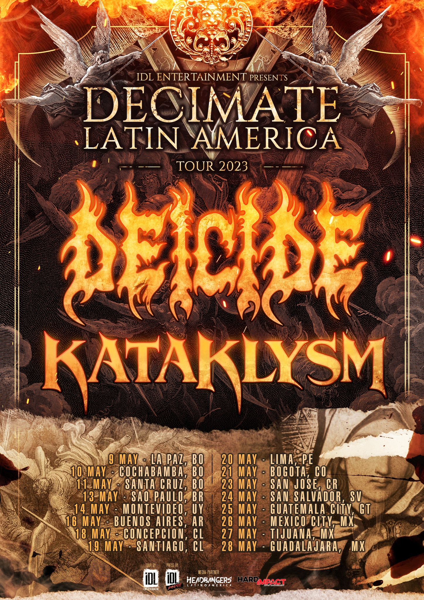 DEICIDE y KATAKLYSM se unen para visitar Latinoamérica en 2023 – Rocktambulos