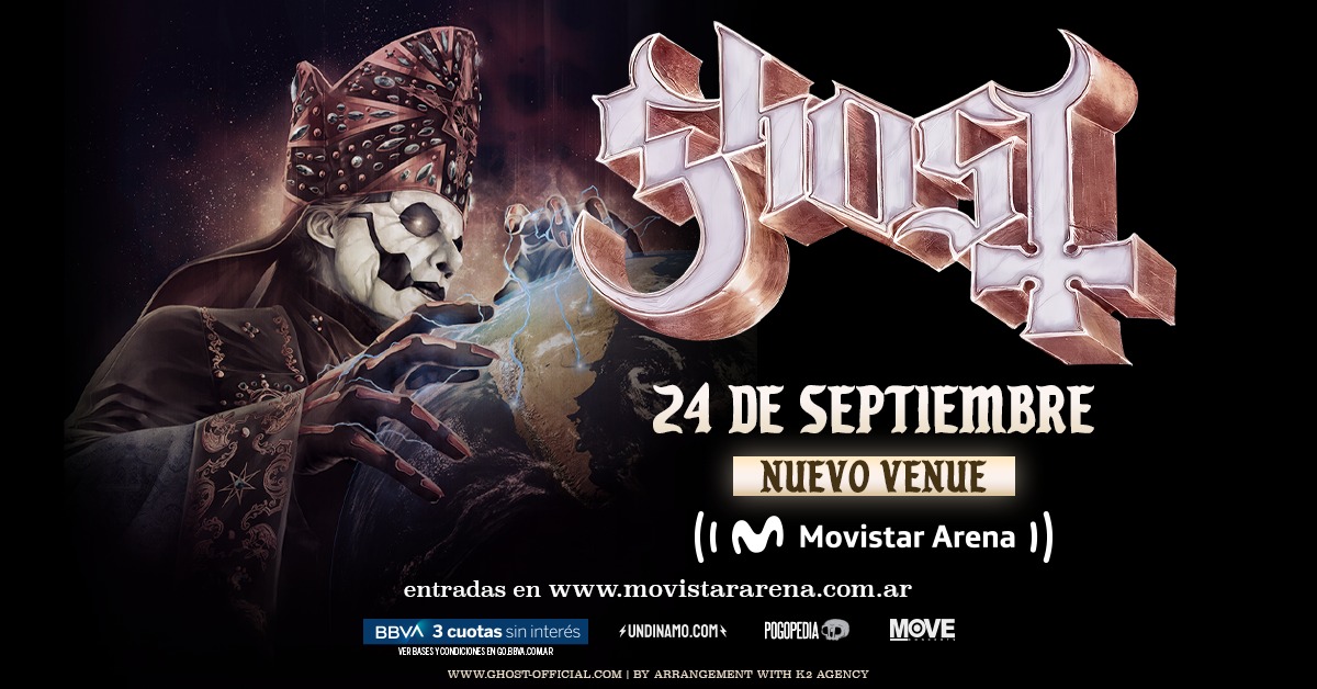 GHOST en Argentina cambia de locación y habilita más entradas ...
